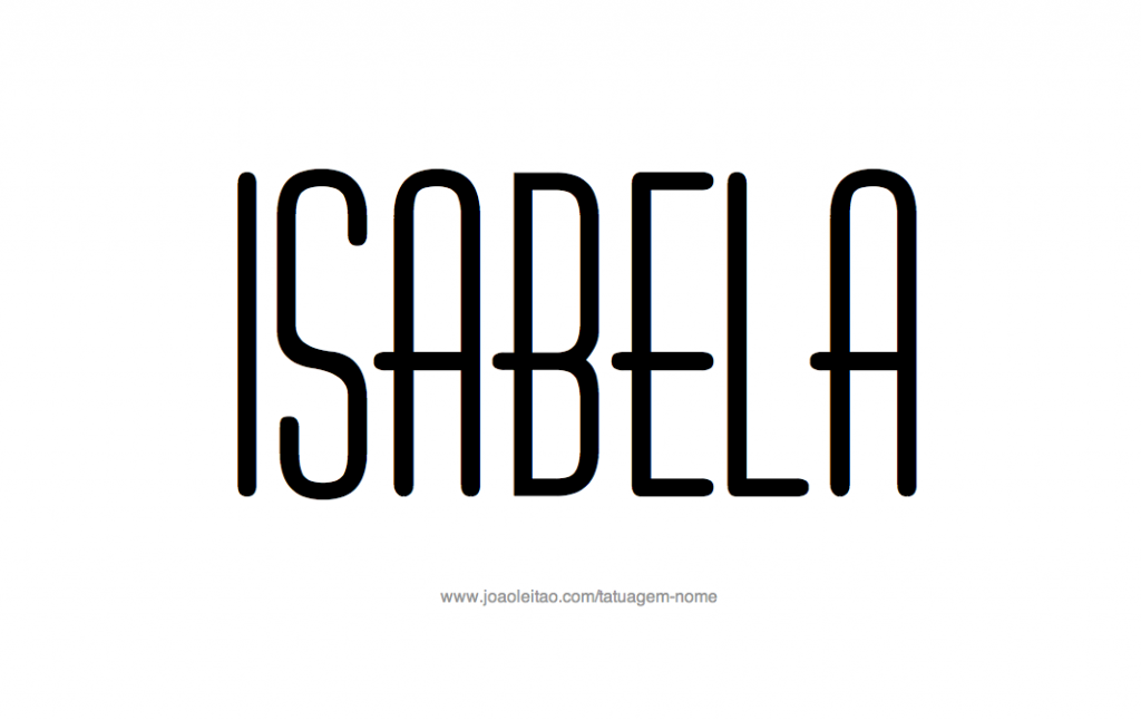 Desenhos de Tatuagem com o Nome Isabela