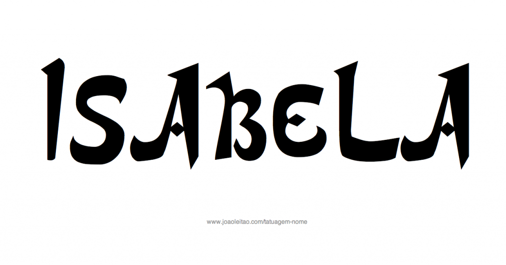 Desenhos de Tatuagem com o Nome Isabela
