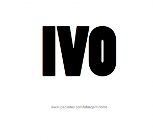 Desenhos de Tatuagem com o Nome Ivo