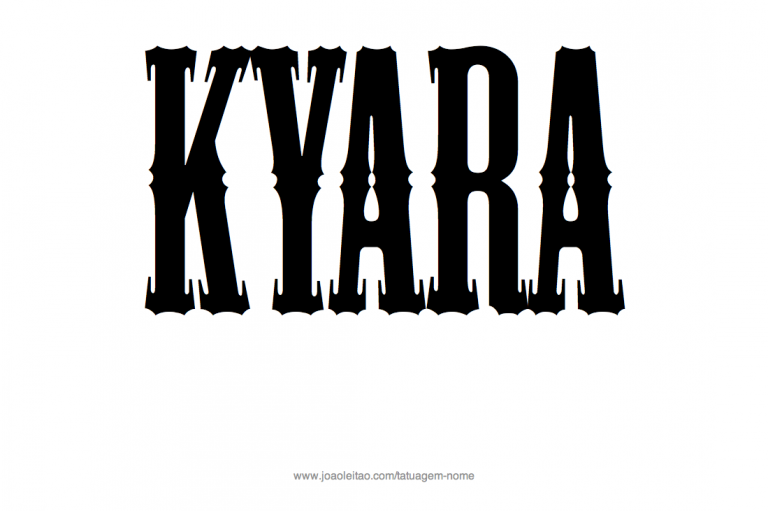 Desenhos de Tatuagem com o Nome Kyara