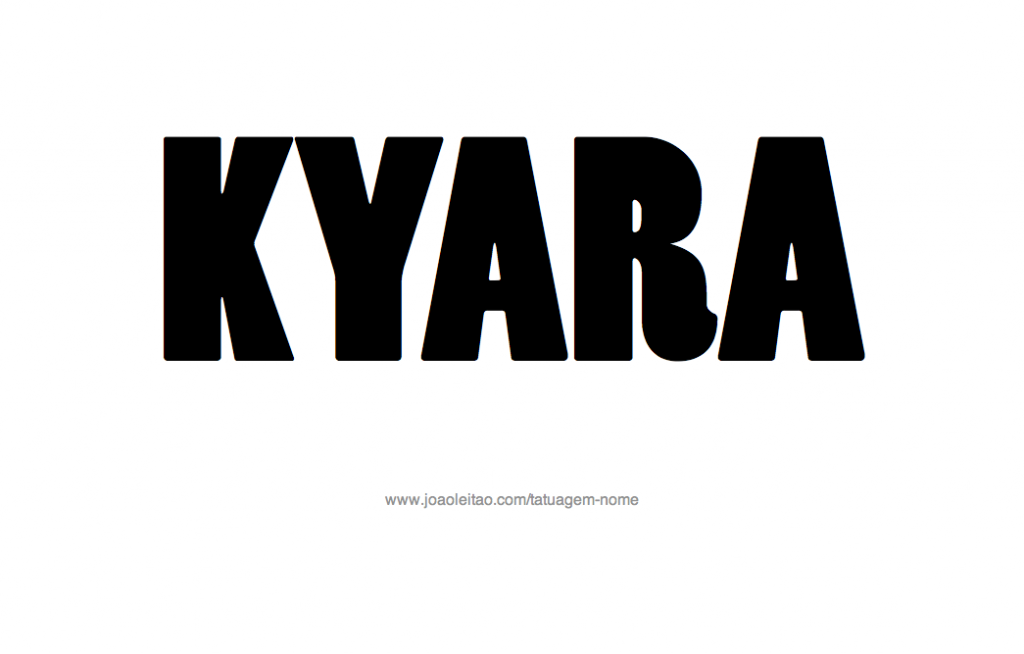 Desenhos de Tatuagem com o Nome Kyara