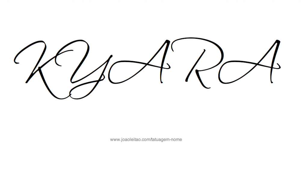 Desenhos de Tatuagem com o Nome Kyara