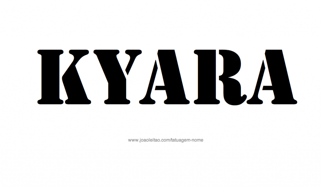 Desenhos de Tatuagem com o Nome Kyara