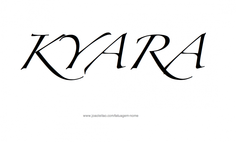 Desenhos de Tatuagem com o Nome Kyara