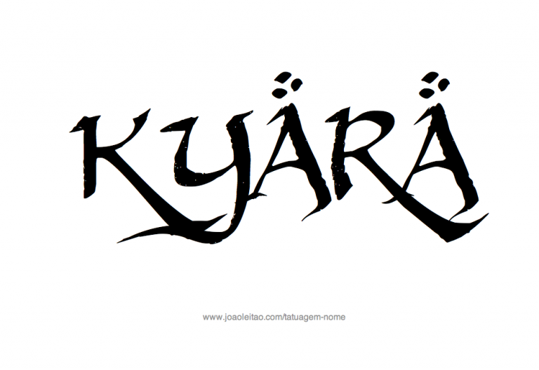 Desenhos de Tatuagem com o Nome Kyara