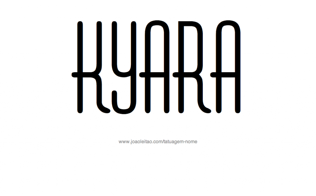 Desenhos de Tatuagem com o Nome Kyara