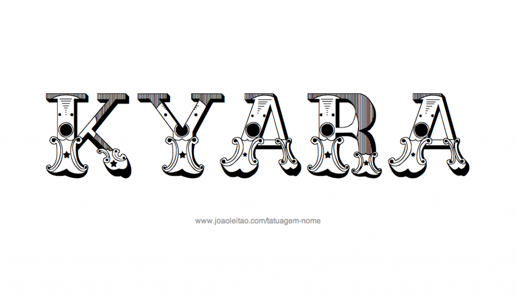 Desenhos de Tatuagem com o Nome Kyara