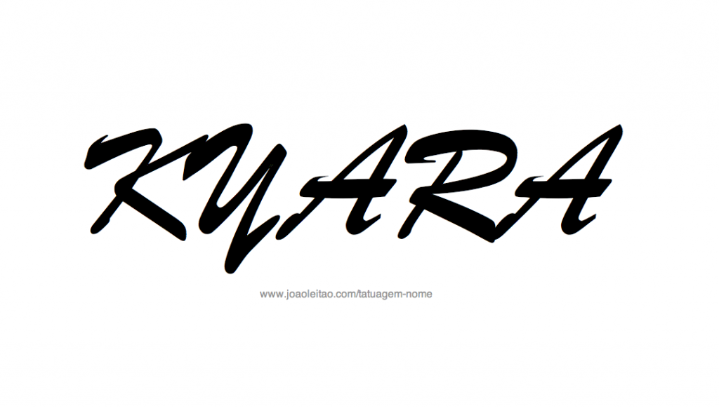 Desenhos de Tatuagem com o Nome Kyara