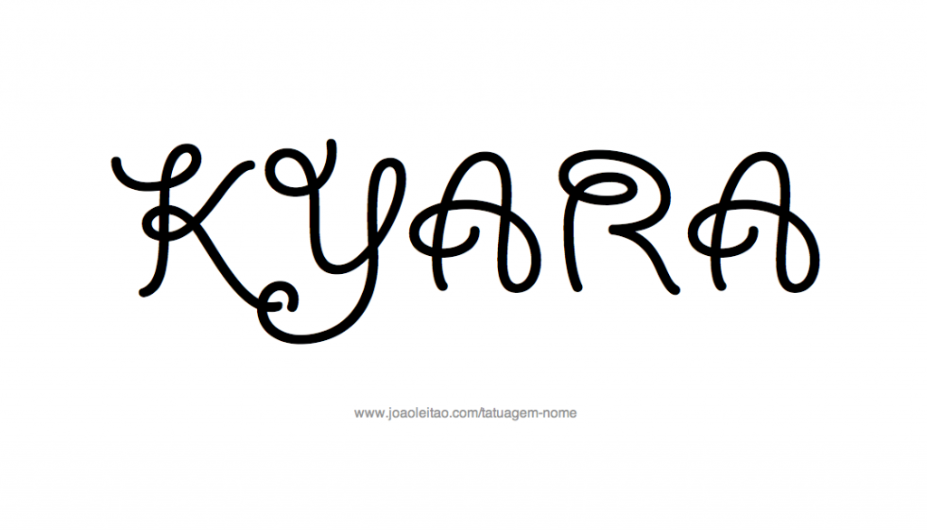 Desenhos de Tatuagem com o Nome Kyara