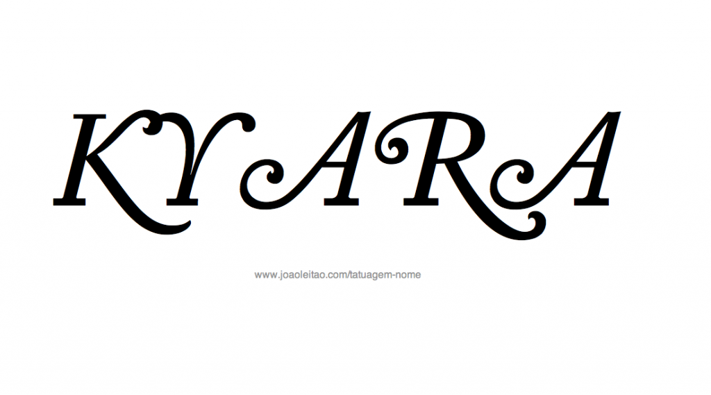 Desenhos de Tatuagem com o Nome Kyara