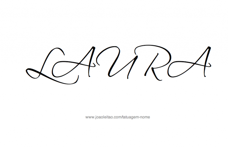 Desenhos de Tatuagem com o Nome Laura