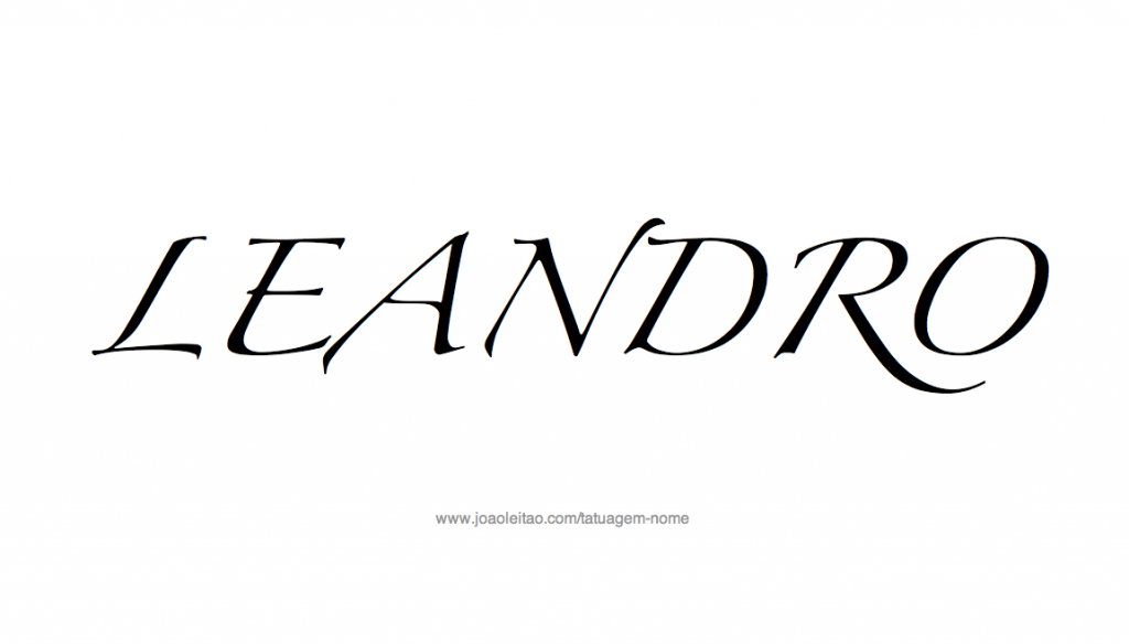Desenhos de Tatuagem com o Nome Leandro