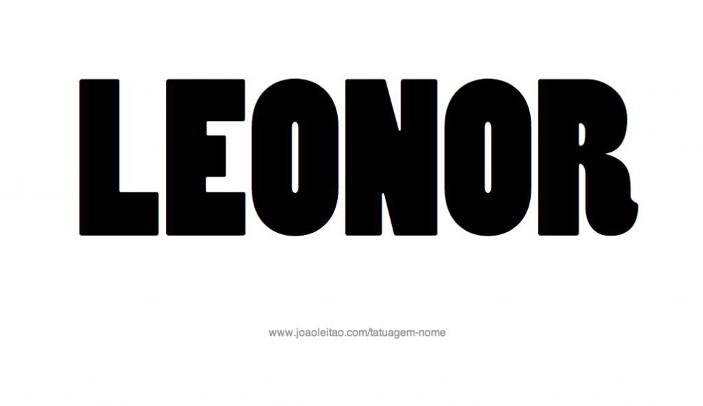 Desenhos de Tatuagem com o Nome Leonor
