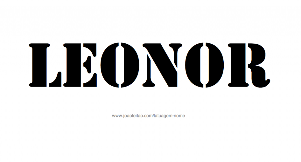 Desenhos de Tatuagem com o Nome Leonor