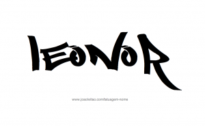 Desenhos de Tatuagem com o Nome Leonor