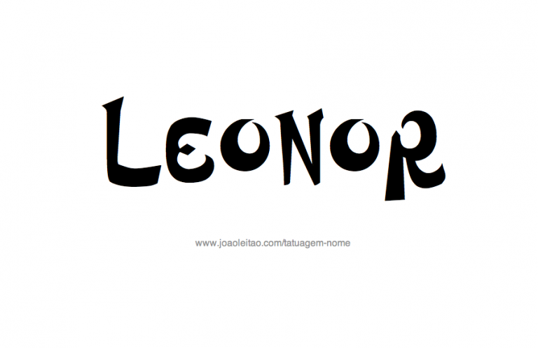 Desenhos de Tatuagem com o Nome Leonor
