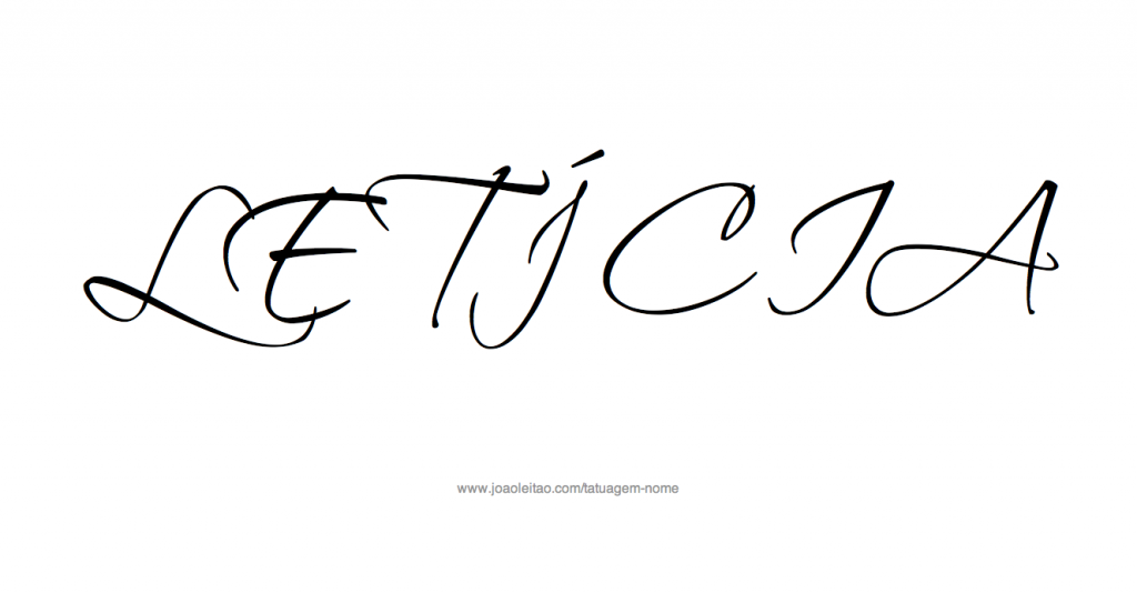 Desenhos de Tatuagem com o Nome Leticia