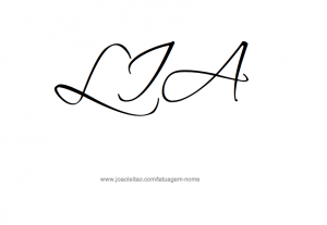 Desenhos de Tatuagem com o Nome Lia
