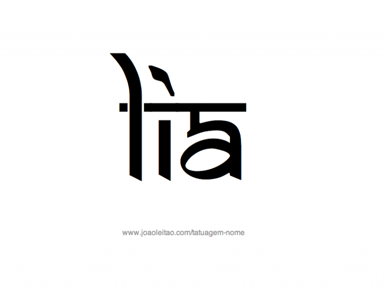 Desenhos de Tatuagem com o Nome Lia