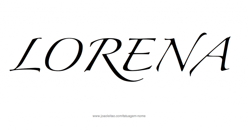 Desenhos de Tatuagem com o Nome Lorena