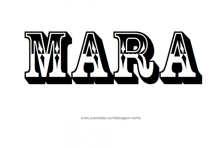 Desenhos de Tatuagem com o Nome Mara
