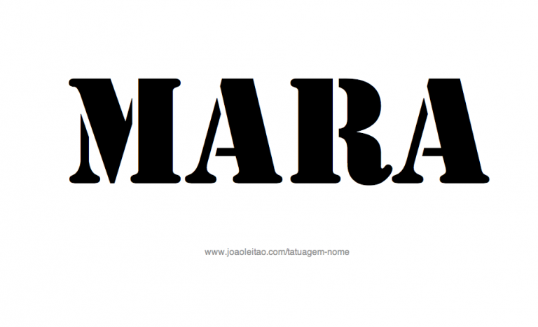 Desenhos de Tatuagem com o Nome Mara