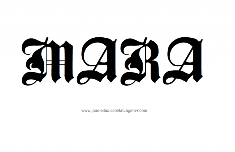 Desenhos de Tatuagem com o Nome Mara