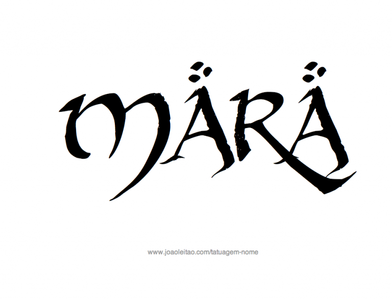Desenhos de Tatuagem com o Nome Mara