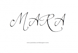 Desenhos de Tatuagem com o Nome Mara