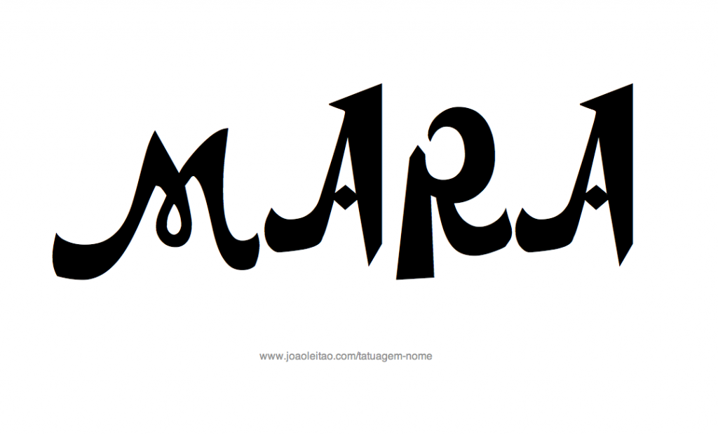 Desenhos de Tatuagem com o Nome Mara