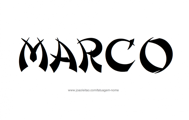 Desenhos de Tatuagem com o Nome Marco