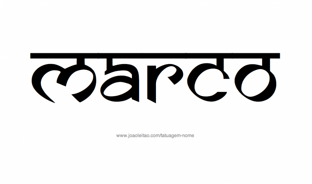 Desenhos de Tatuagem com o Nome Marco