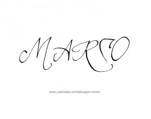 Desenhos de Tatuagem com o Nome Marco