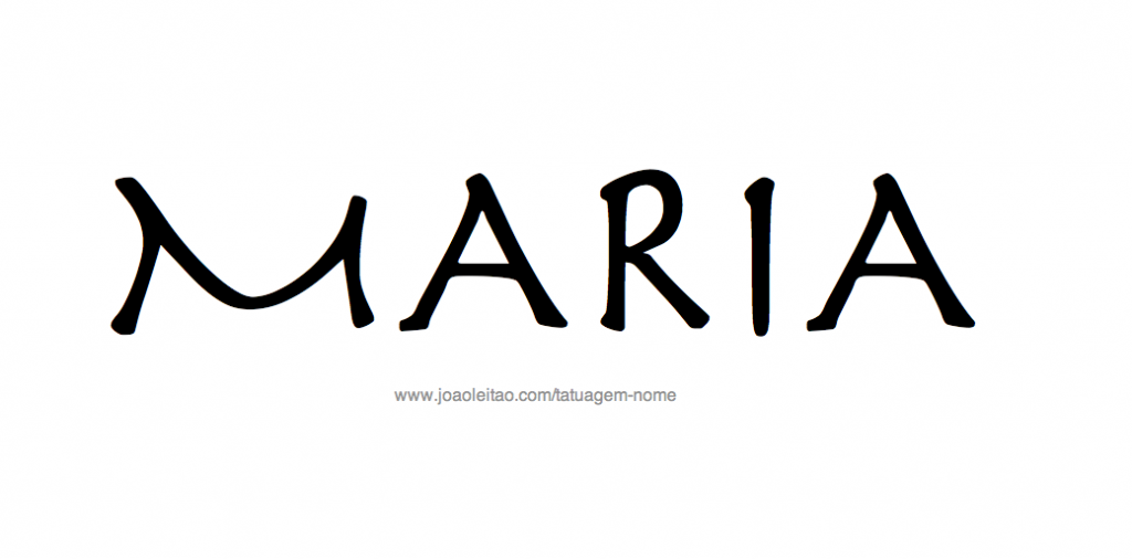 Desenhos de Tatuagem com o Nome Maria