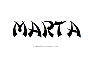 Desenhos de Tatuagem com o Nome Marta