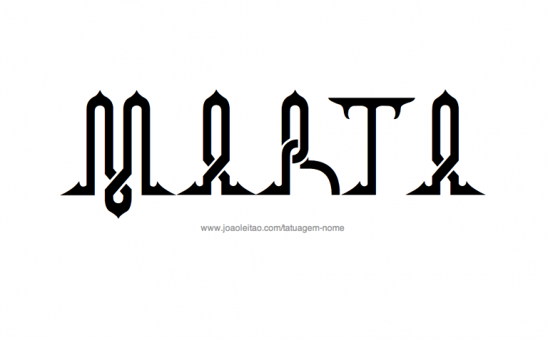Desenhos de Tatuagem com o Nome Marta