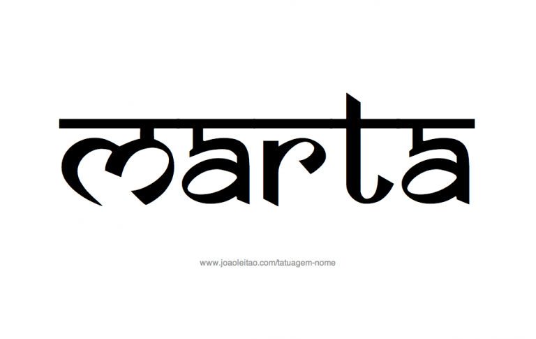 Desenhos de Tatuagem com o Nome Marta