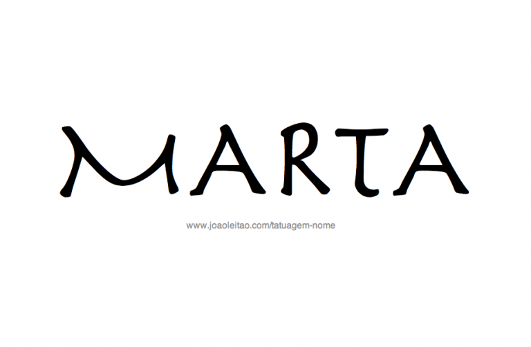 Desenhos de Tatuagem com o Nome Marta