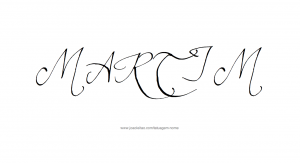 Desenhos de Tatuagem com o Nome Martim