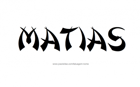 Desenhos de Tatuagem com o Nome Matias