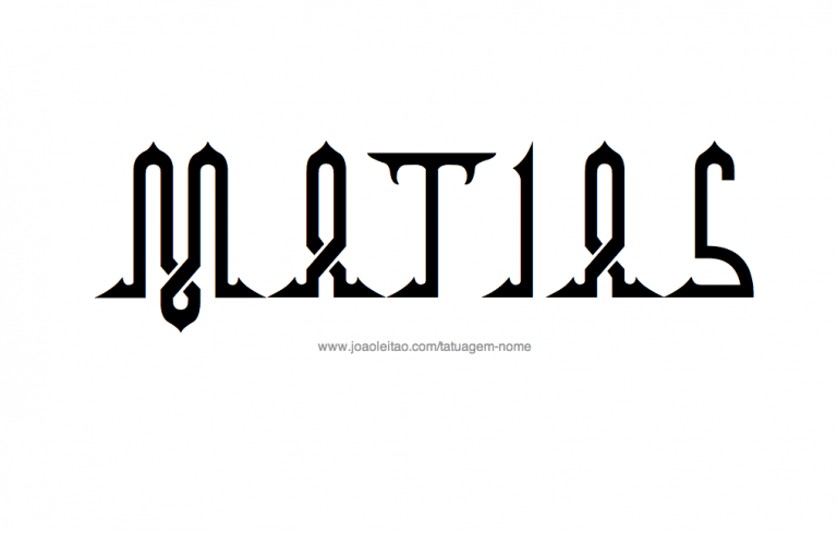 Desenhos de Tatuagem com o Nome Matias