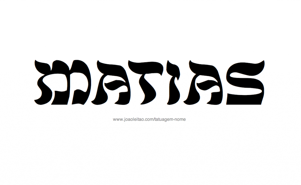 Desenhos de Tatuagem com o Nome Matias
