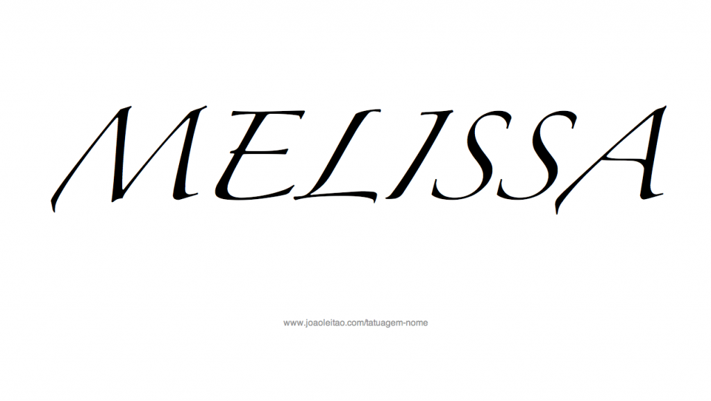 Desenhos de Tatuagem com o Nome Melissa