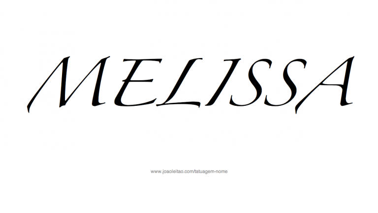 Desenhos de Tatuagem com o Nome Melissa