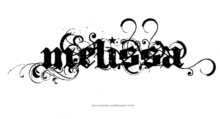 Desenhos de Tatuagem com o Nome Melissa