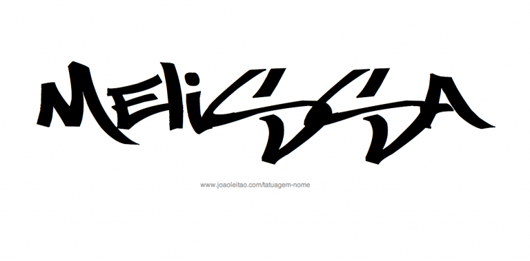 Desenhos de Tatuagem com o Nome Melissa