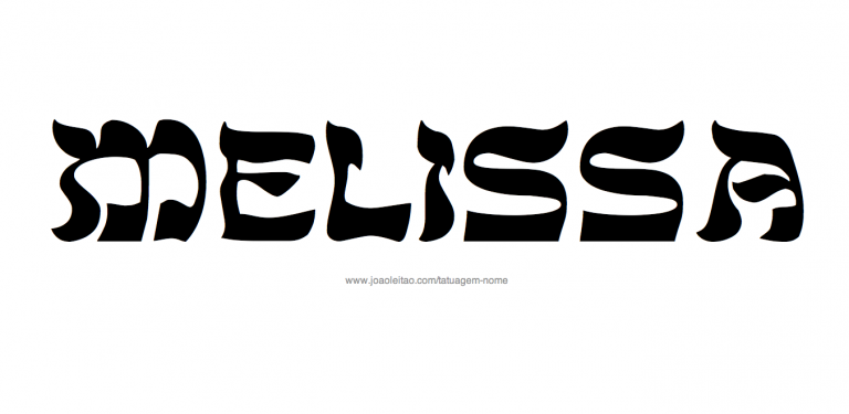 Desenhos de Tatuagem com o Nome Melissa