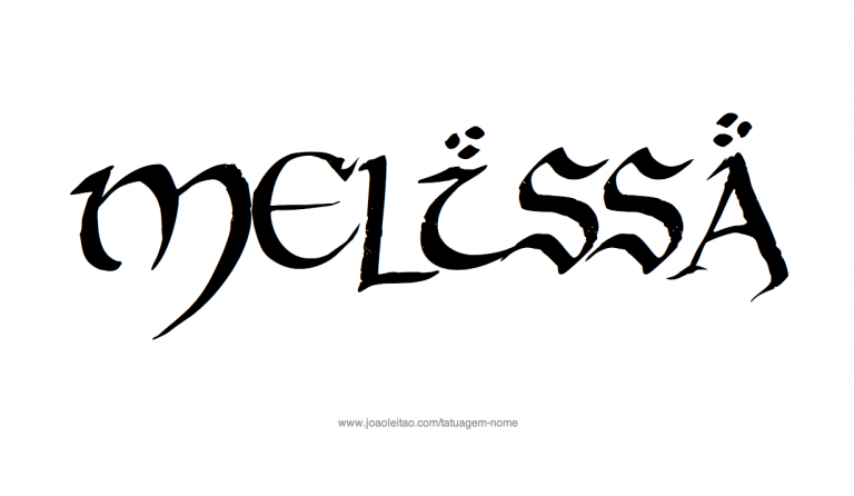 Desenhos de Tatuagem com o Nome Melissa