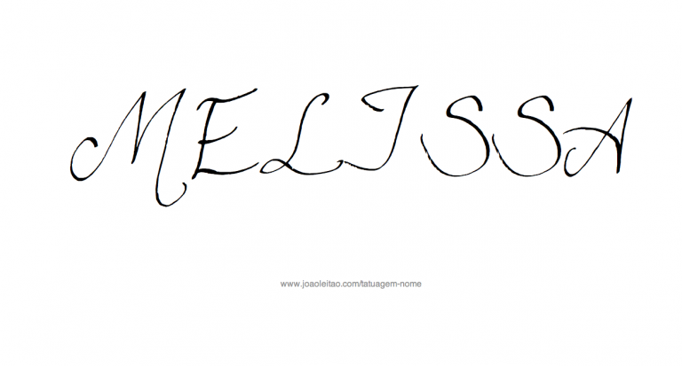 Desenhos de Tatuagem com o Nome Melissa
