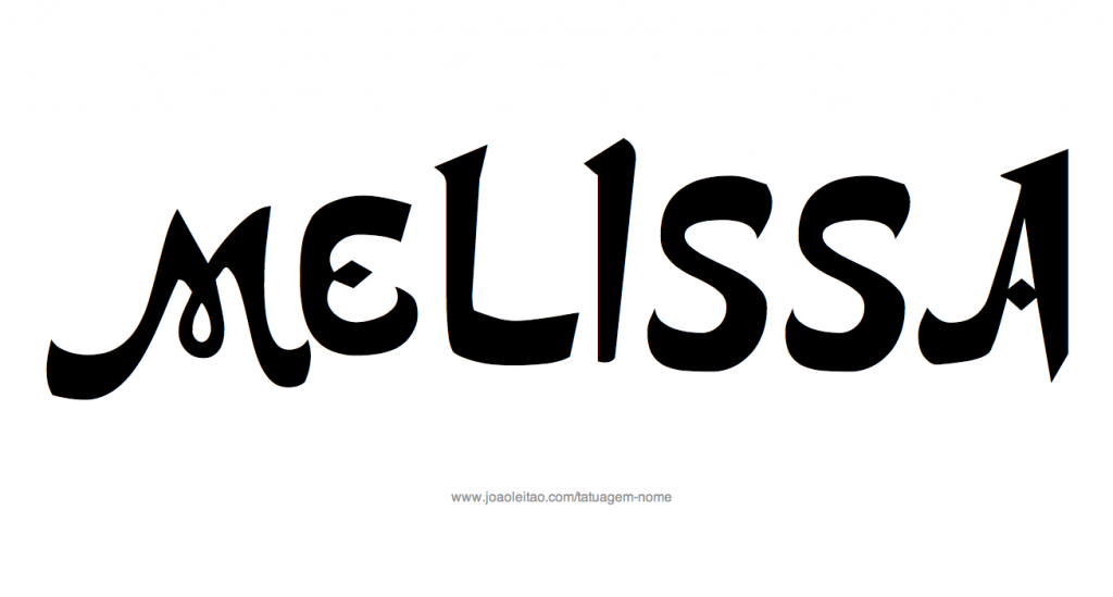 Desenhos de Tatuagem com o Nome Melissa